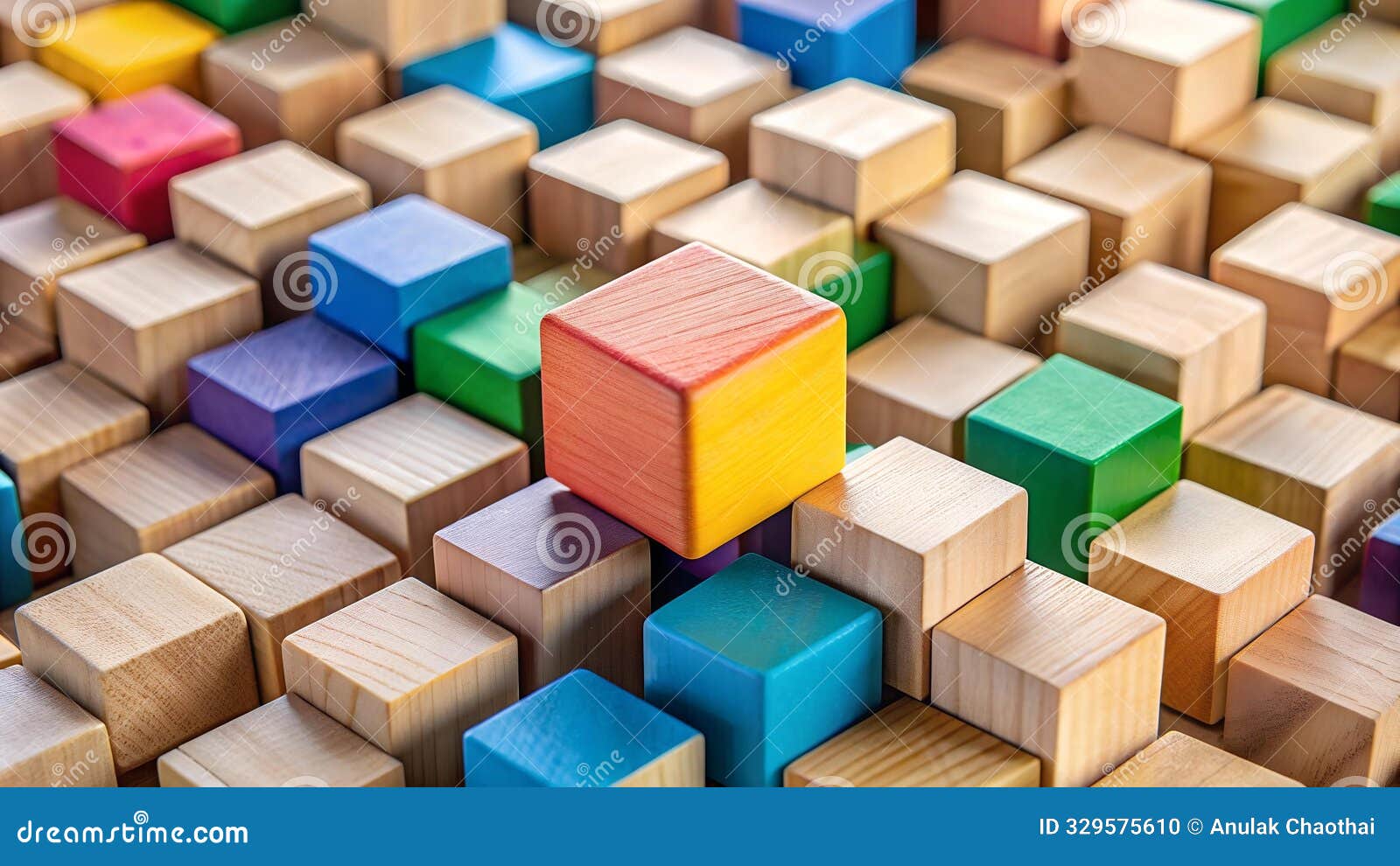 A Single Cube Stands Out Representing Focused System Implementation AI ...