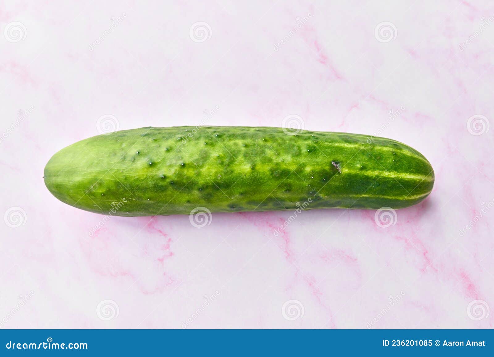Single Cucumber on a Marble Surface Stock Image - Image of surface ...
