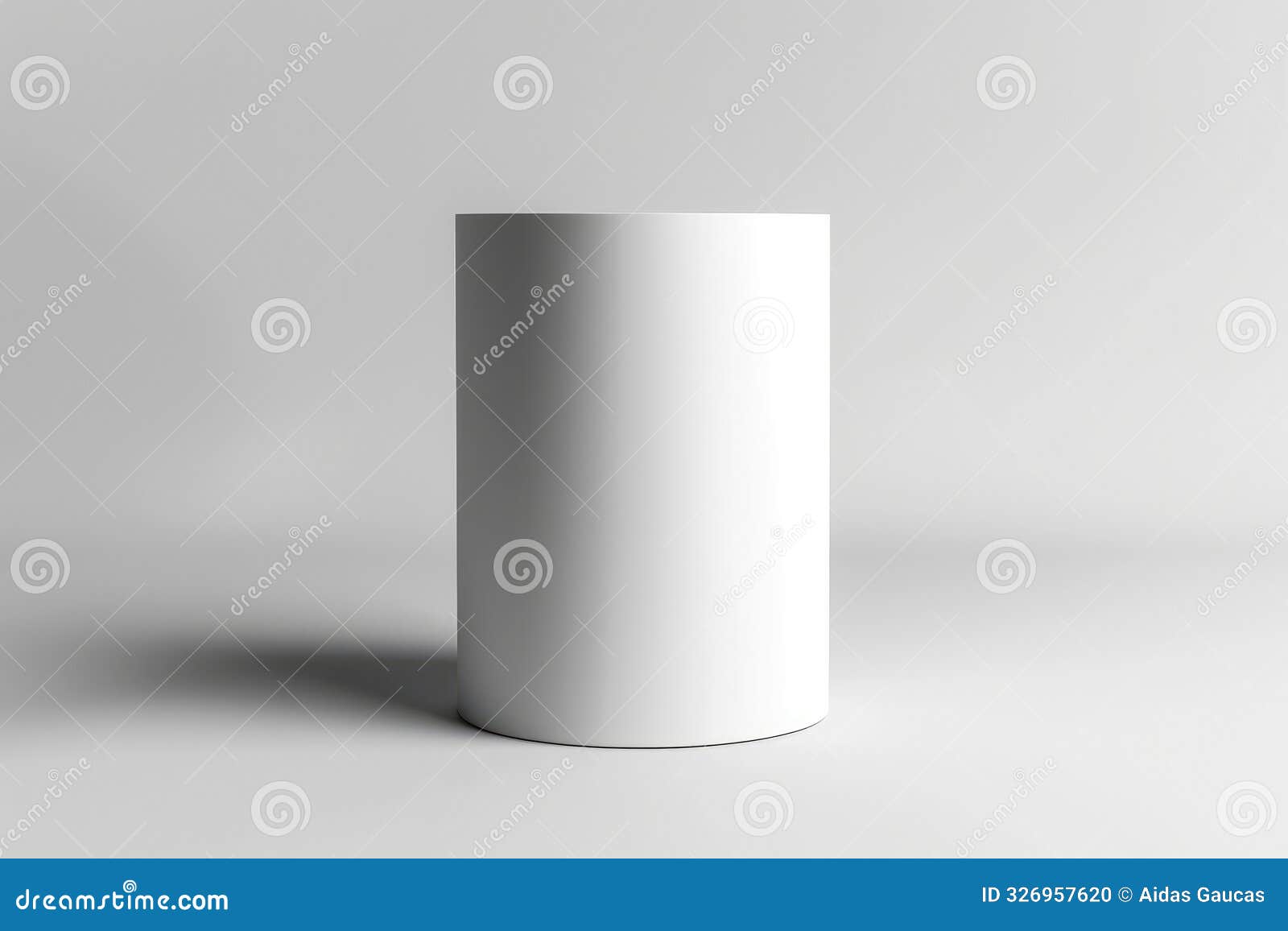 Single Cylinder Podium Scene, Winner Pedestal. White Cylinder Template ...