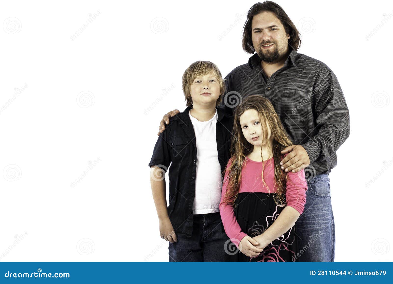 Single dad with kids stock photo. Image of caucasian - 28110544