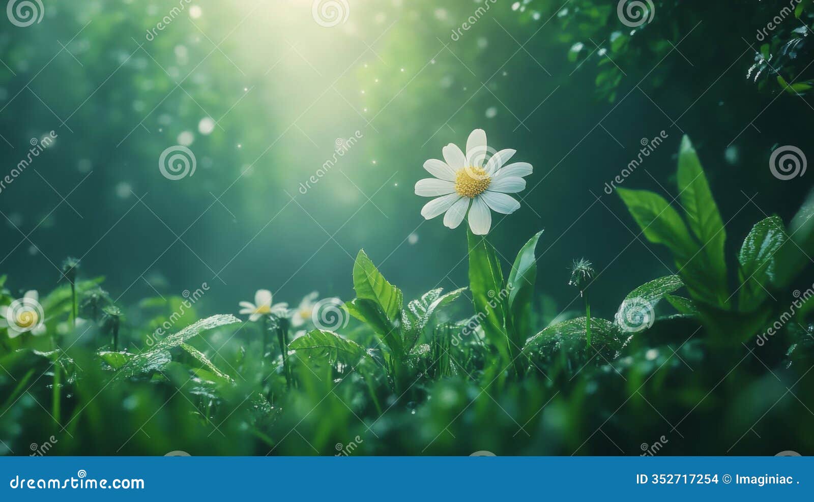 Single Daisy Grows From Cracked Dry Earth. Life Emerges From Hardship ...