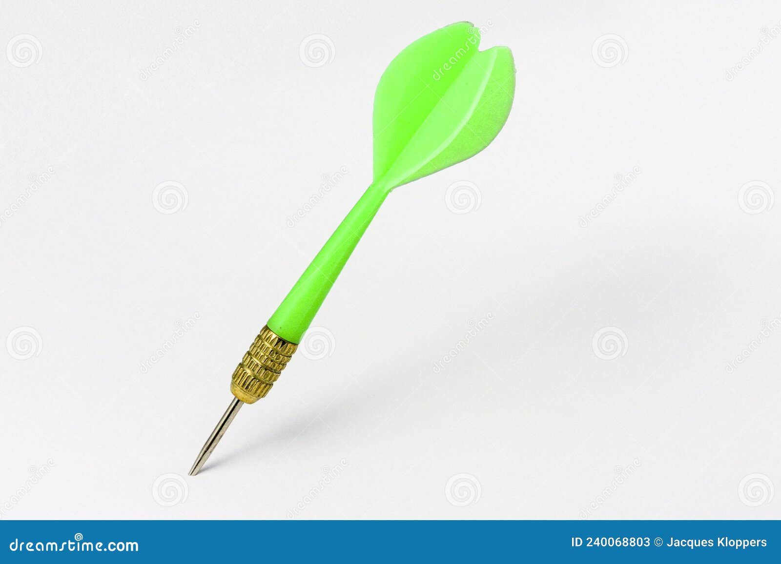 Single Dart Isolated on a White Background Stock Image - Image of goal ...