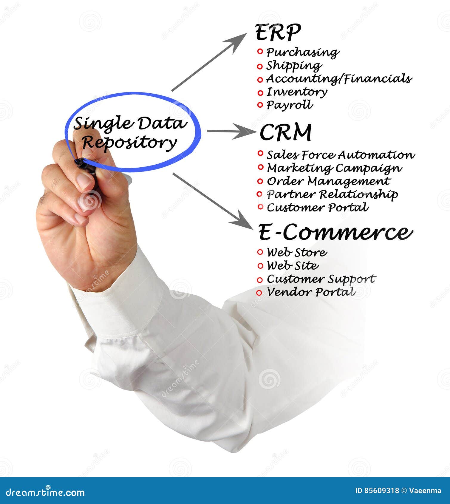 Single Data Repository stock photo. Image of online, automation - 85609318