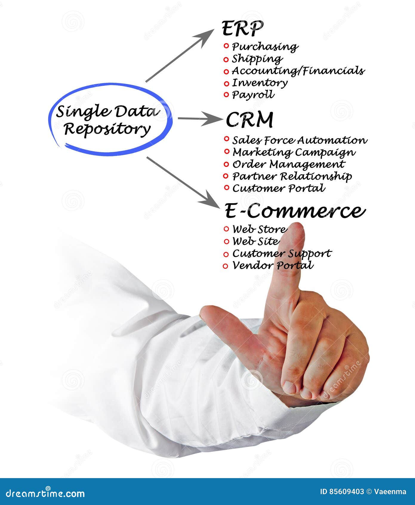 Single Data Repository stock image. Image of commerce - 85609403