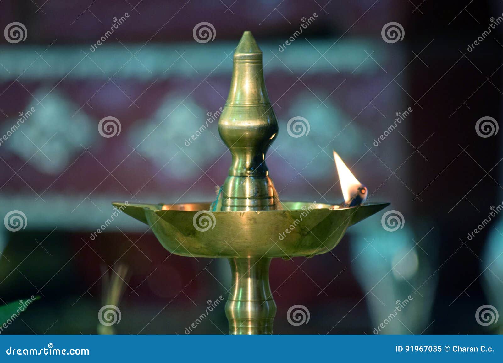 Single Deepa or Diya stock image. Image of sacred, spirit - 91967035