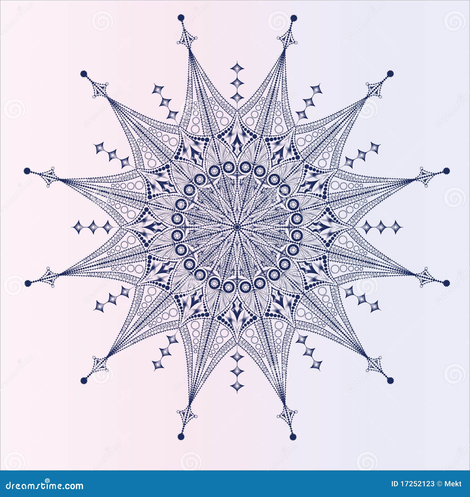 Single detailed snowflake stock vector. Illustration of luxury - 17252123