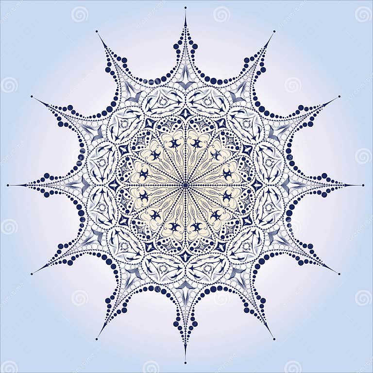 Single detailed snowflake stock vector. Illustration of elegant - 17324036