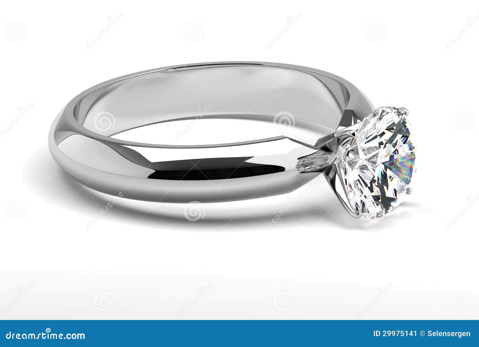 Single Diamond Ring stock illustration. Illustration of accessory ...