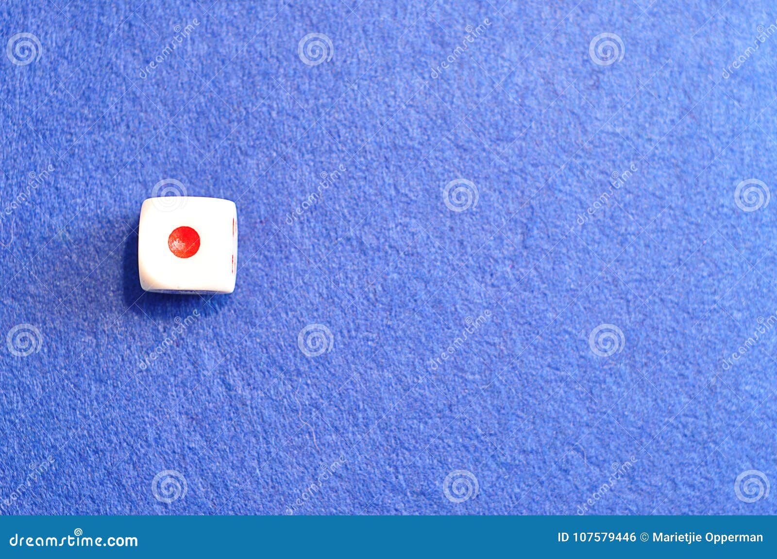 A Single Dice with the Number One Stock Photo - Image of sport, chance ...