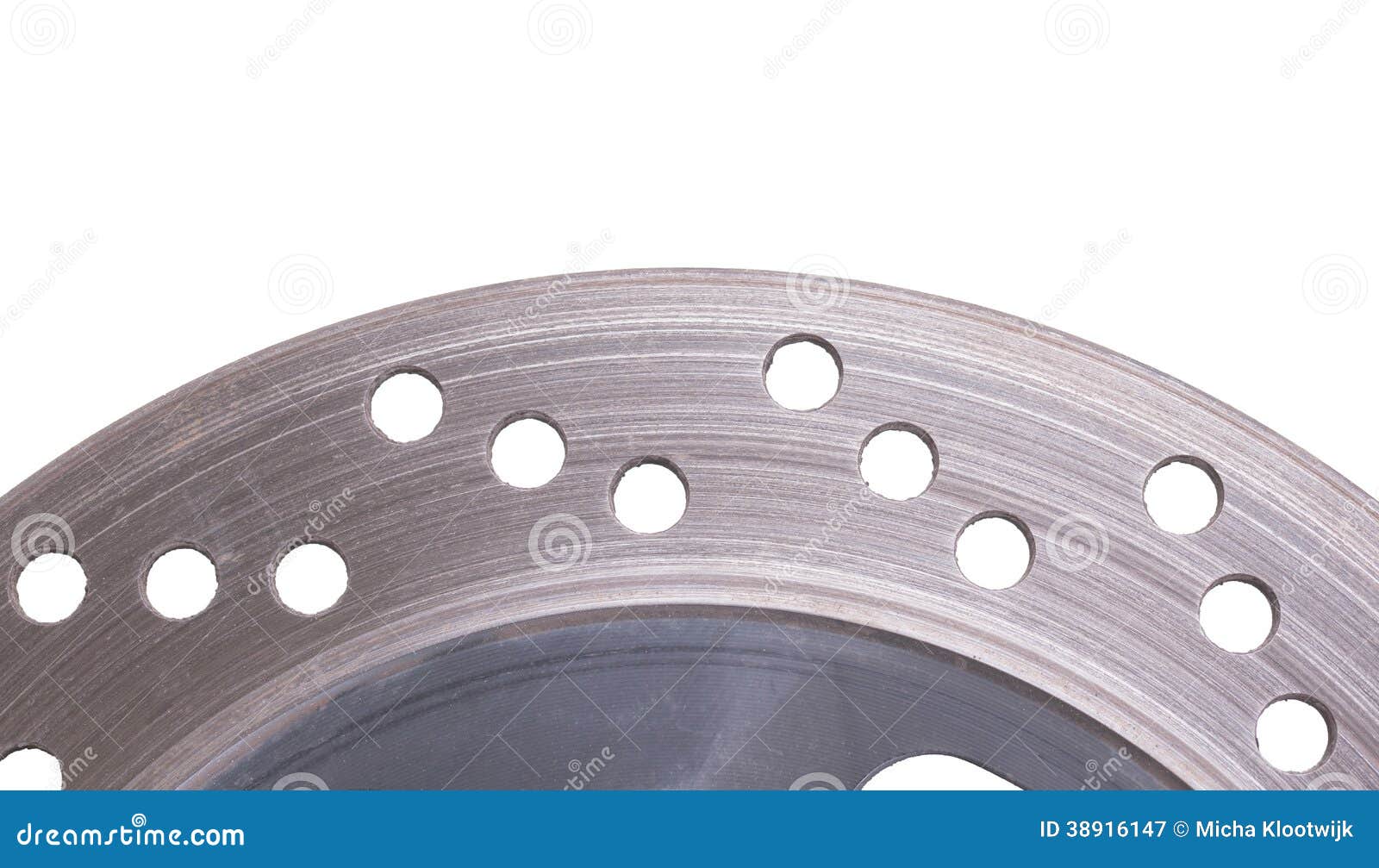 Single Disc Brake Rotor of a Motorcycle Stock Image - Image of used ...