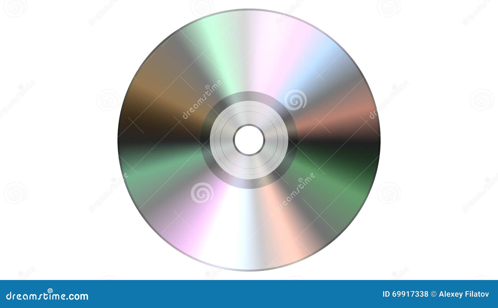 Single Disc Cd Dvd Isolated on White Background. Stock Footage - Video ...
