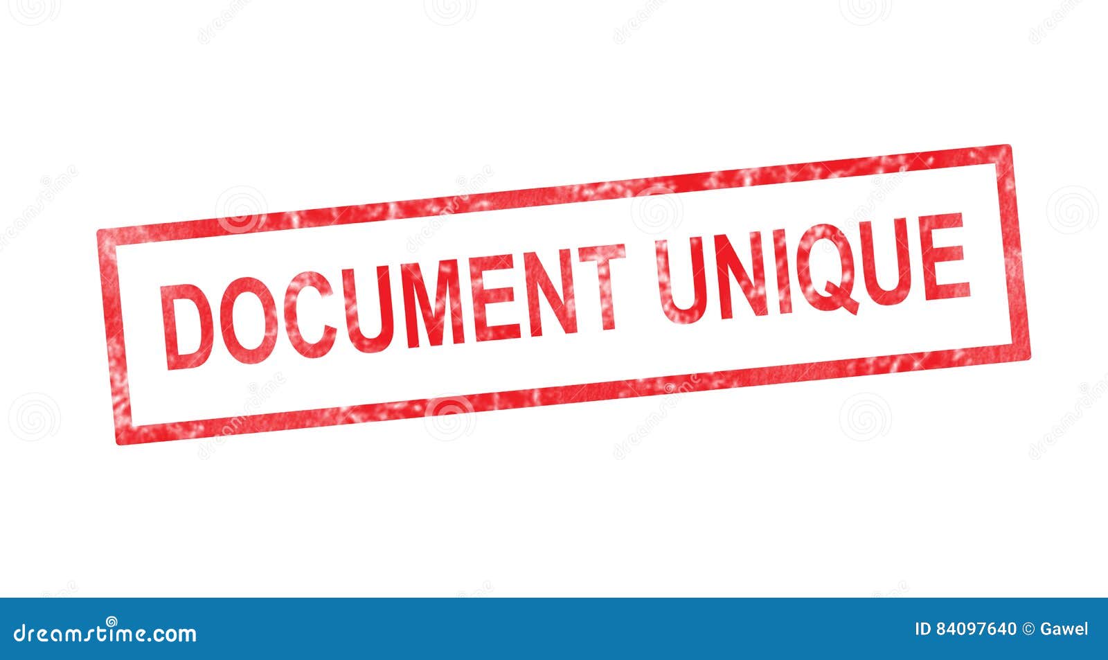 Single Document in French Translation in Red Rectangular Stamp Stock ...