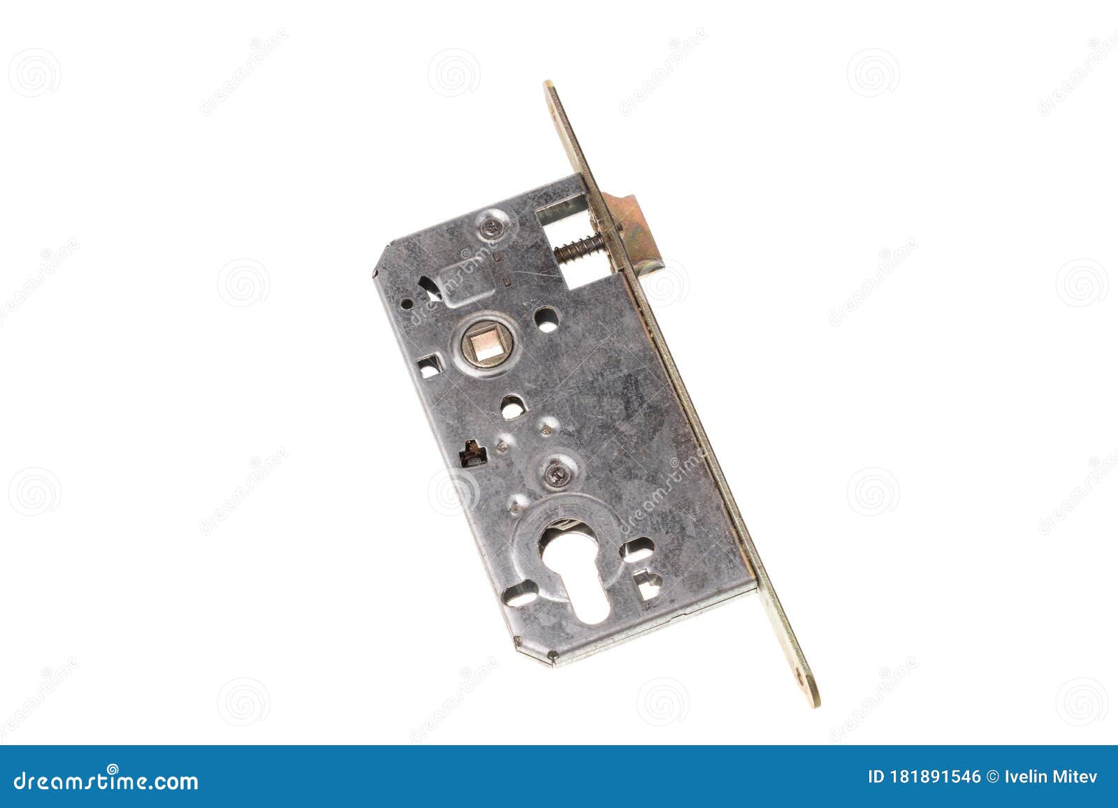 Single Door Lock Element, Isolated on White Background Stock Photo ...