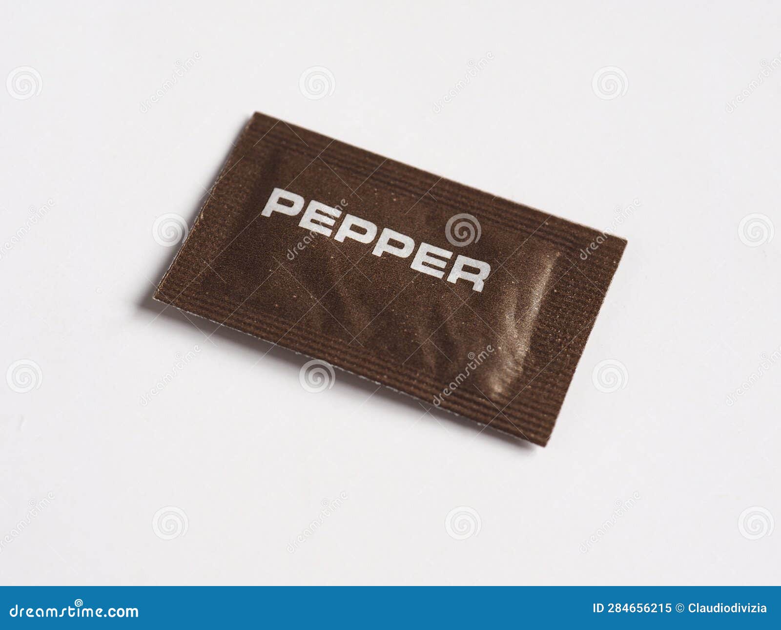 Single dose pepper sachet stock image. Image of dose - 284656215