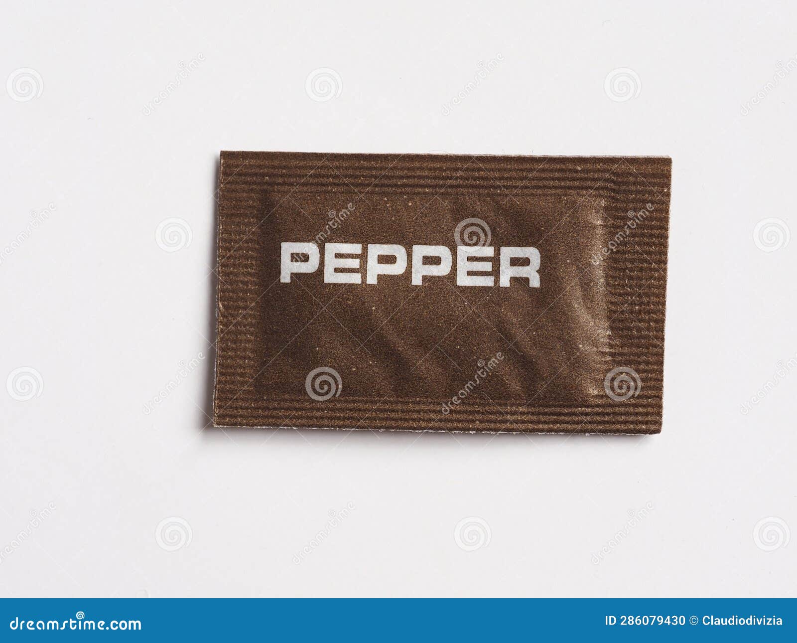 Single dose pepper sachet stock photo. Image of shopper - 286079430