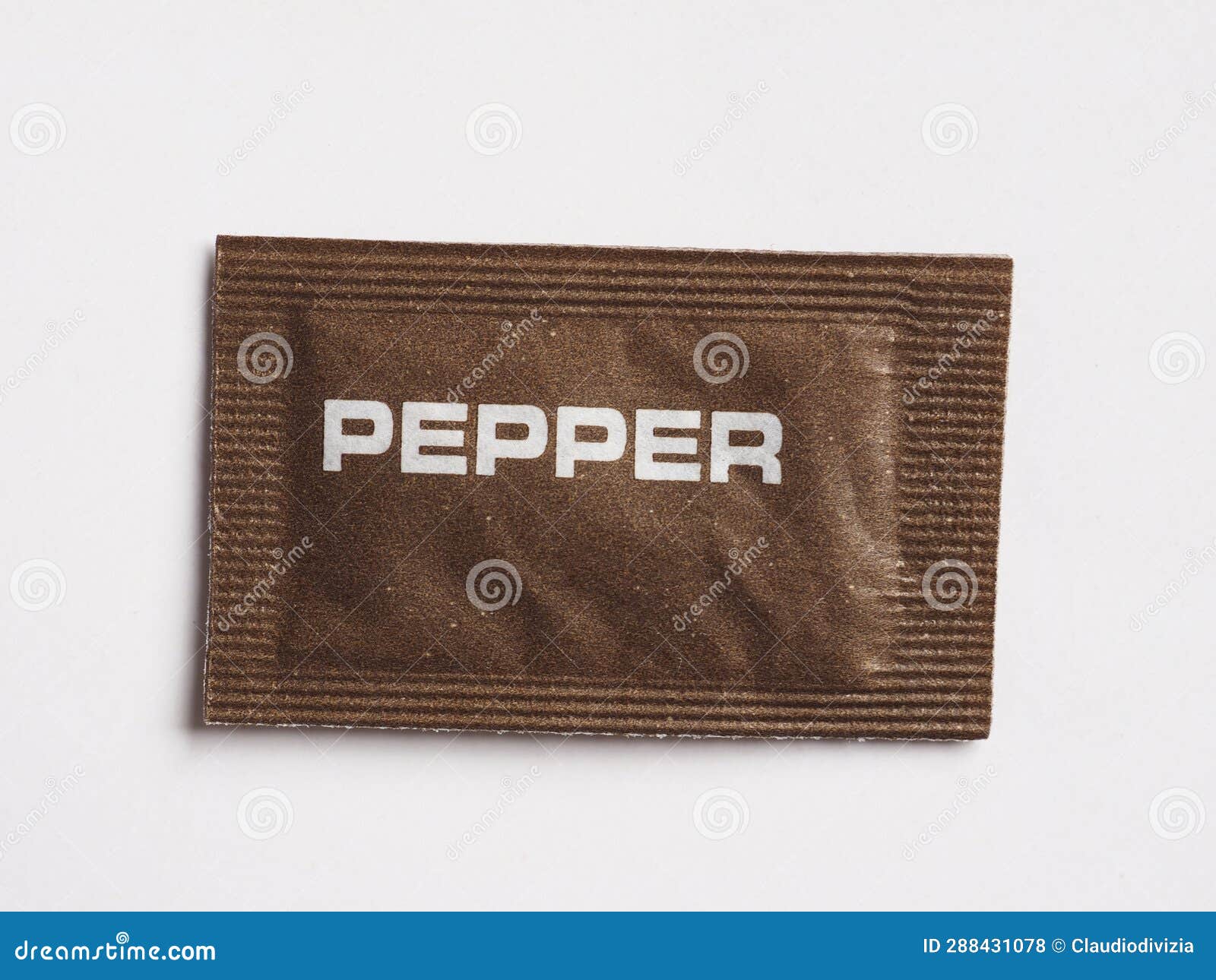 Single dose pepper sachet stock photo. Image of single - 288431078