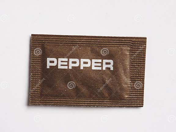 Single dose pepper sachet stock photo. Image of single - 288431078