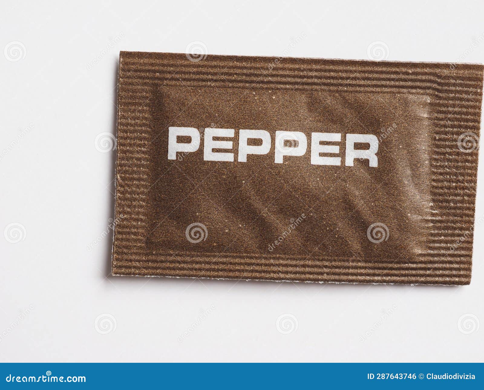 Single dose pepper sachet stock photo. Image of restaurants - 287643746