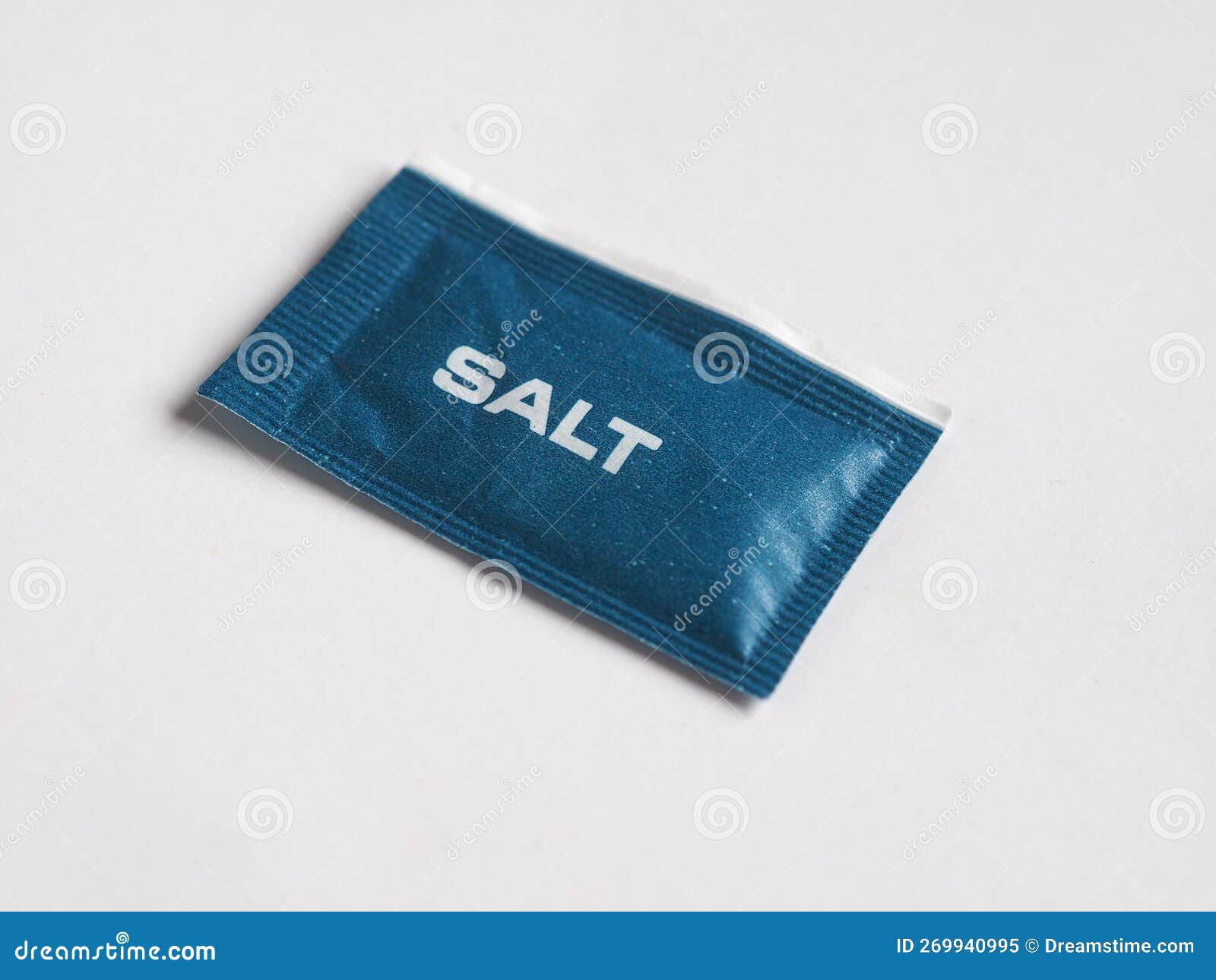 Single dose salt sachet stock image. Image of sachet - 269940995