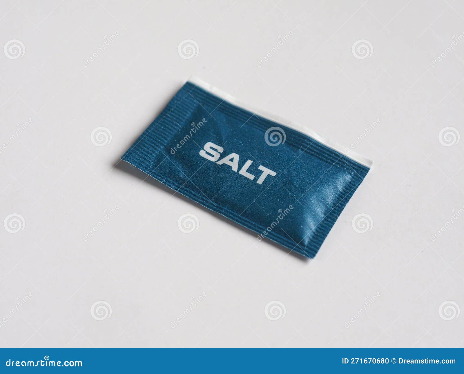 Single dose salt sachet stock photo. Image of single - 271670680