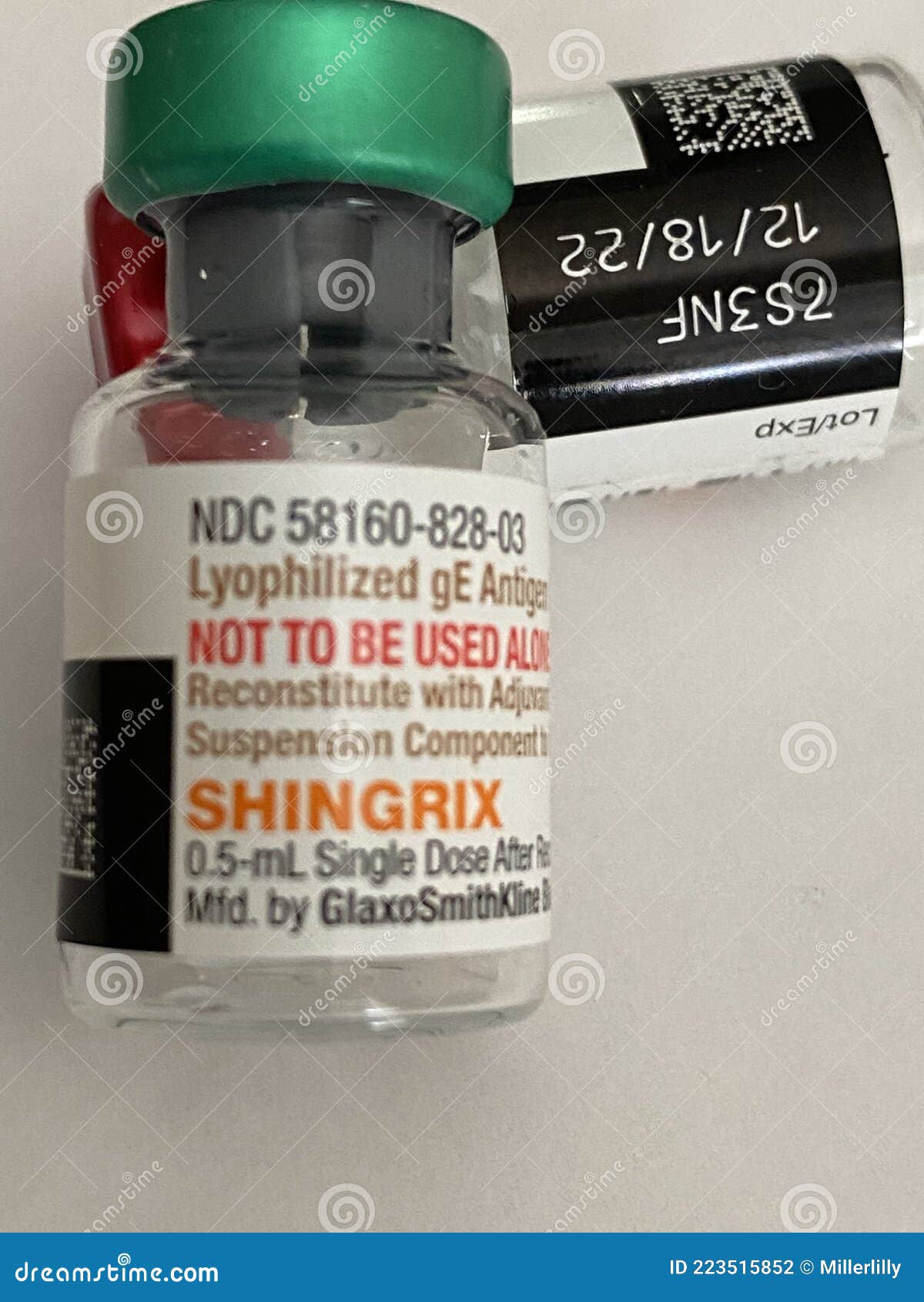 A Single Doze Vial of the Shingrix Vaccine Editorial Photography ...