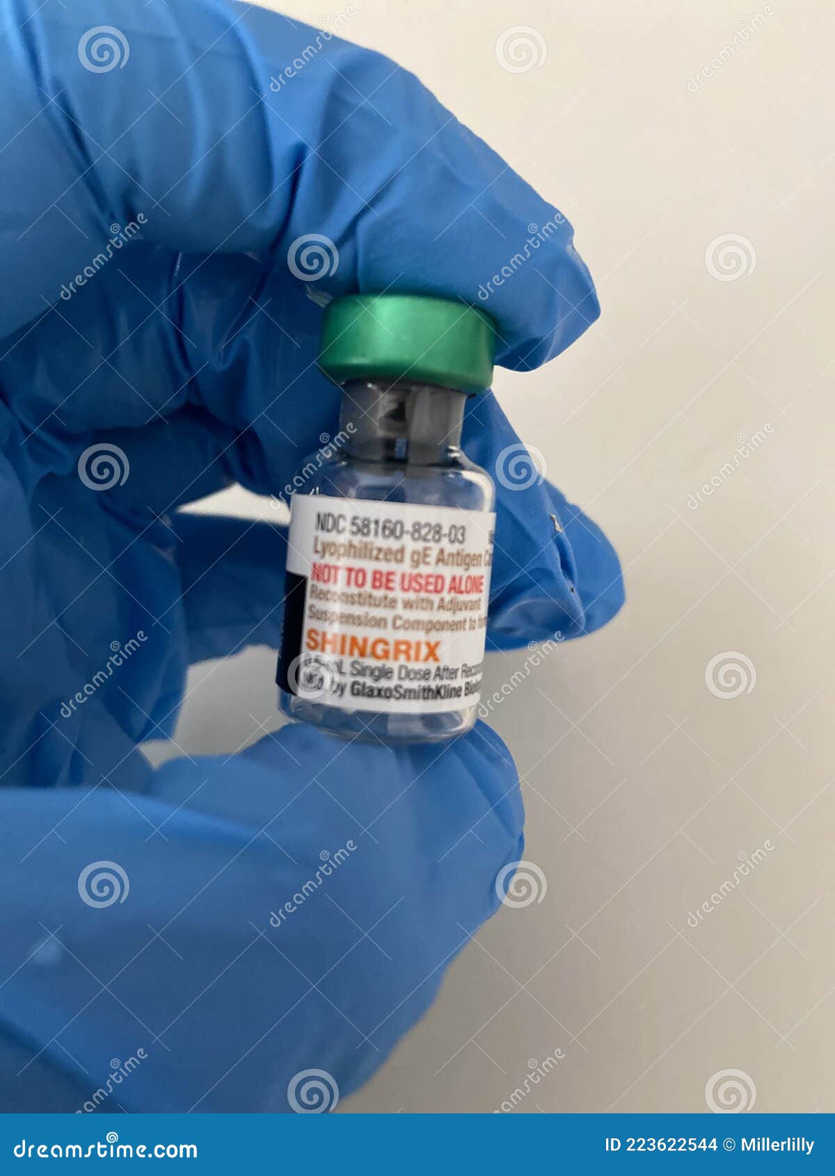 A Single Doze Vial of the Shingrix Vaccine Editorial Stock Image ...
