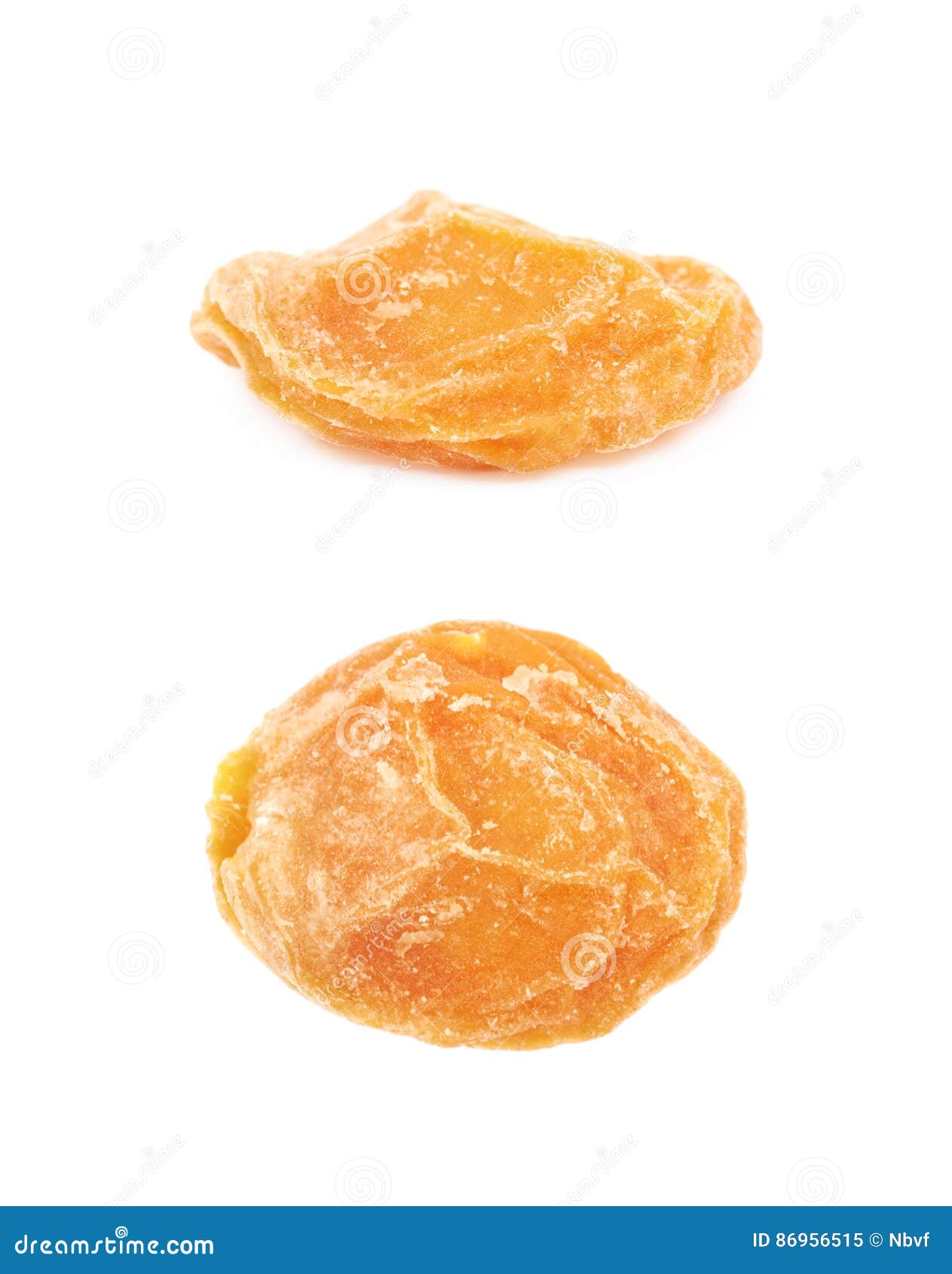Single Dried Apricot Isolated Stock Image - Image of organic, macro ...