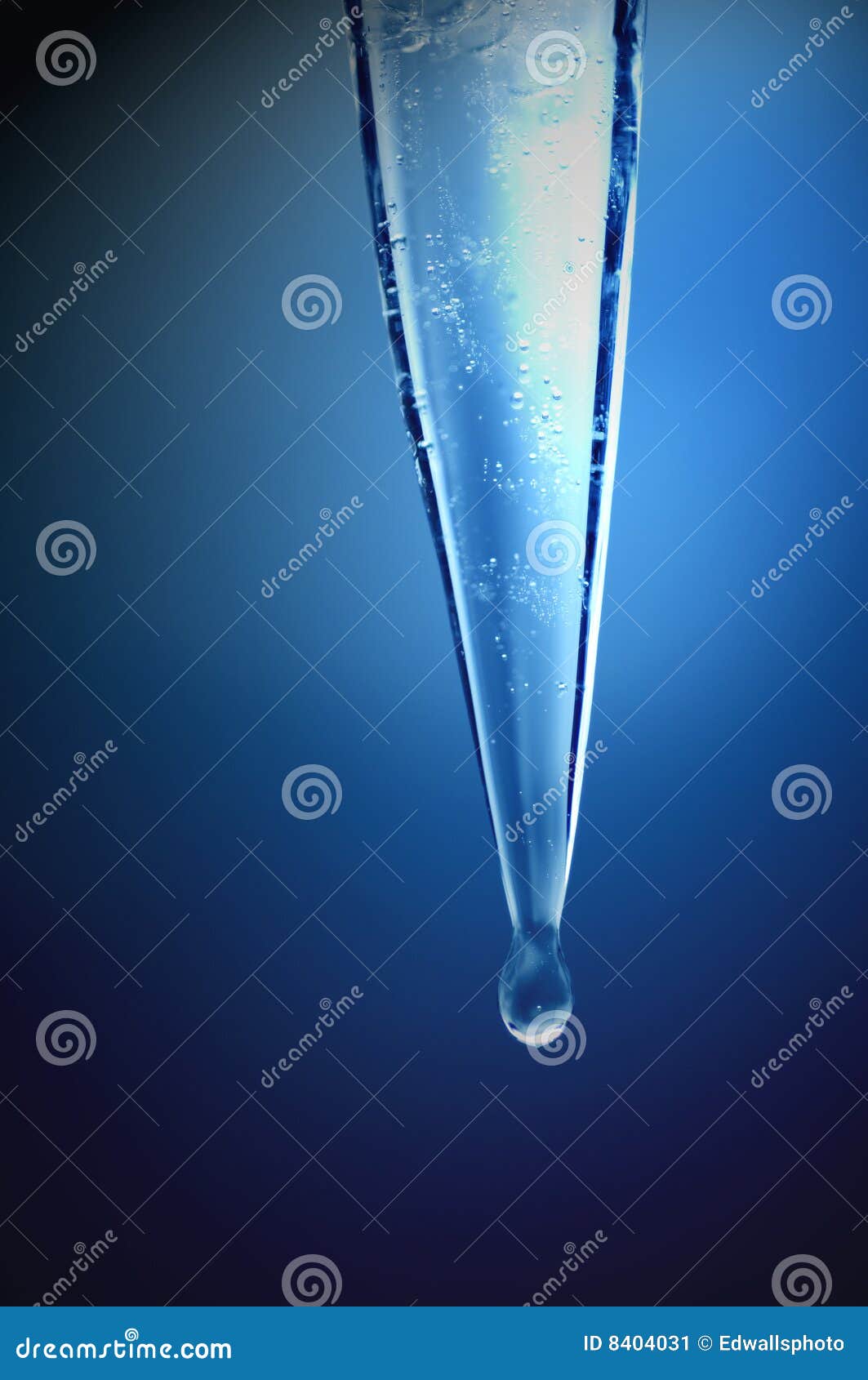 Single Dripping Ice Crystal Stock Image - Image of water, freeze: 8404031