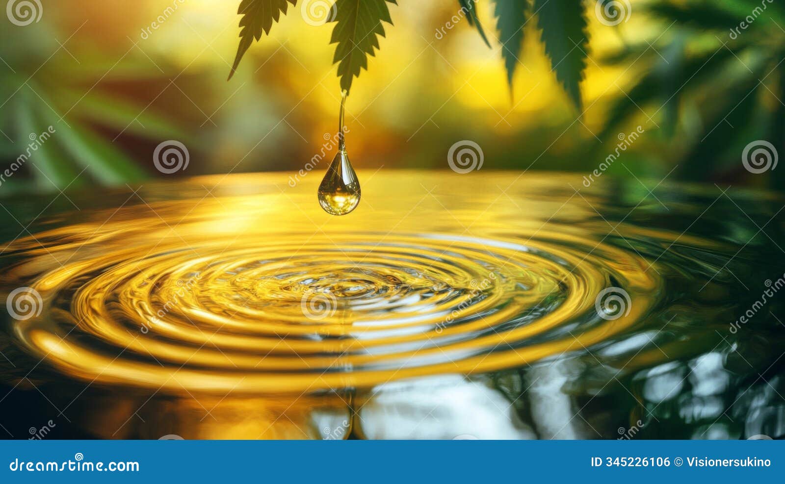 A Single Drop of Liquid Falling into a Calm Pool of Water Stock ...