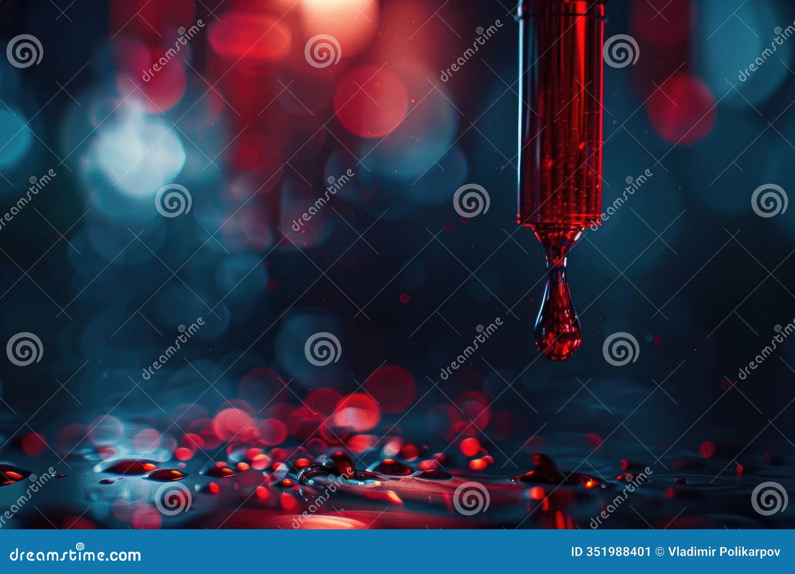 A Single Drop of Liquid Falling from a Pipe. Suitable for Various ...