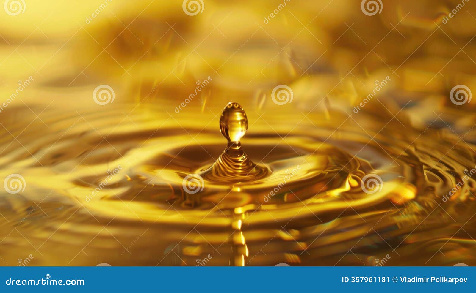 A Single Drop of Water with Ripples on Its Surface Stock Illustration ...
