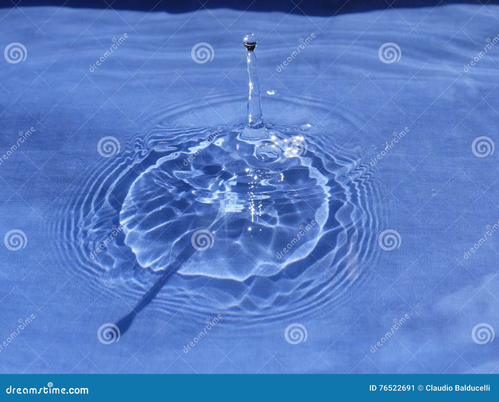 Single Drop on the Water Surface. Stock Image - Image of surface ...