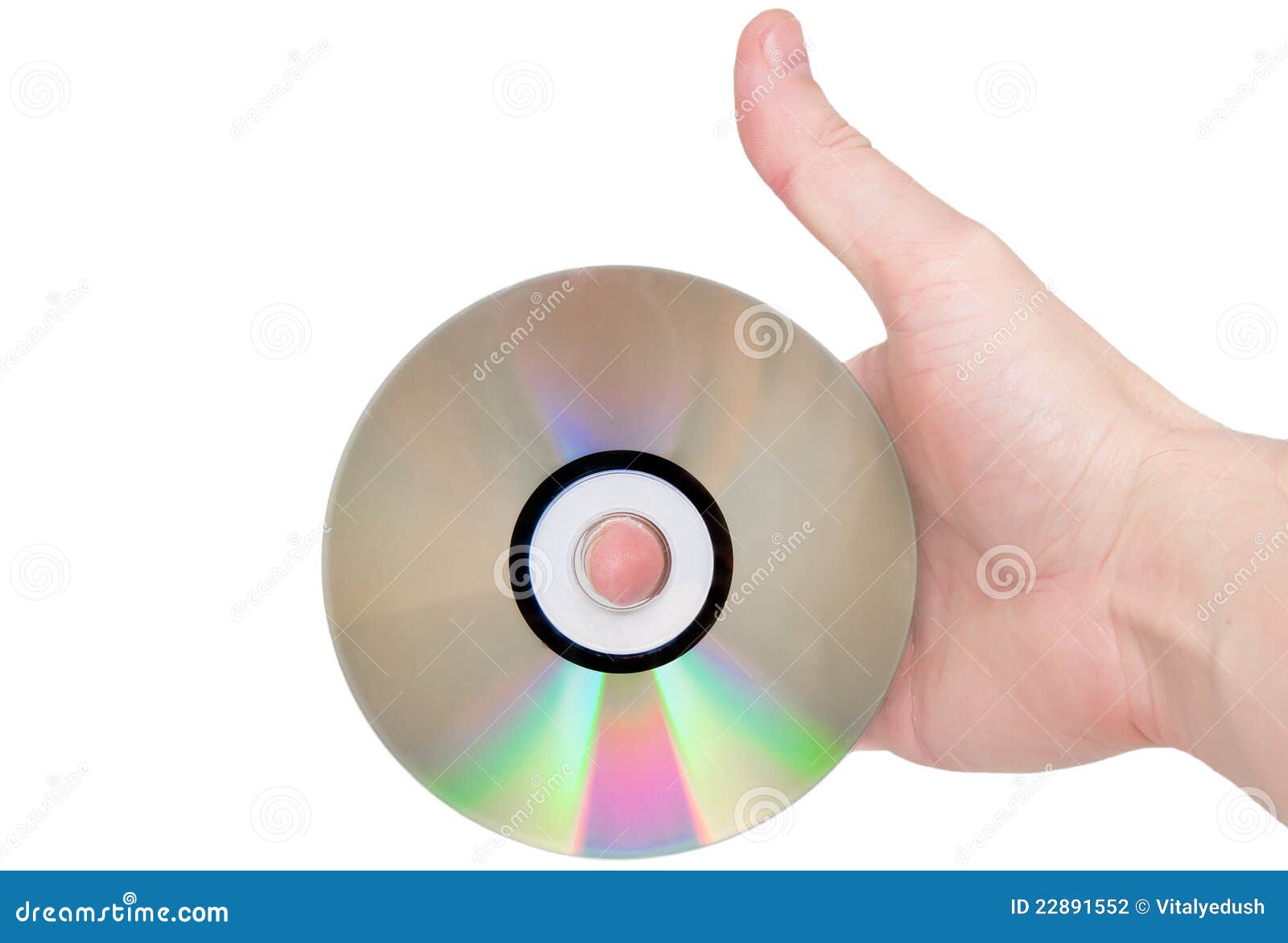 Single DVD(CD) Disc Hold in Hand. Stock Photo - Image of fingers, palm ...