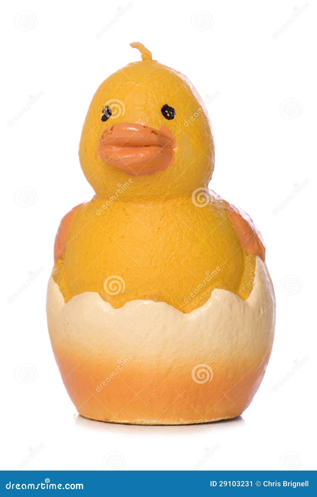 Single Easter Chick Candle Cutout Stock Image - Image of celebration ...