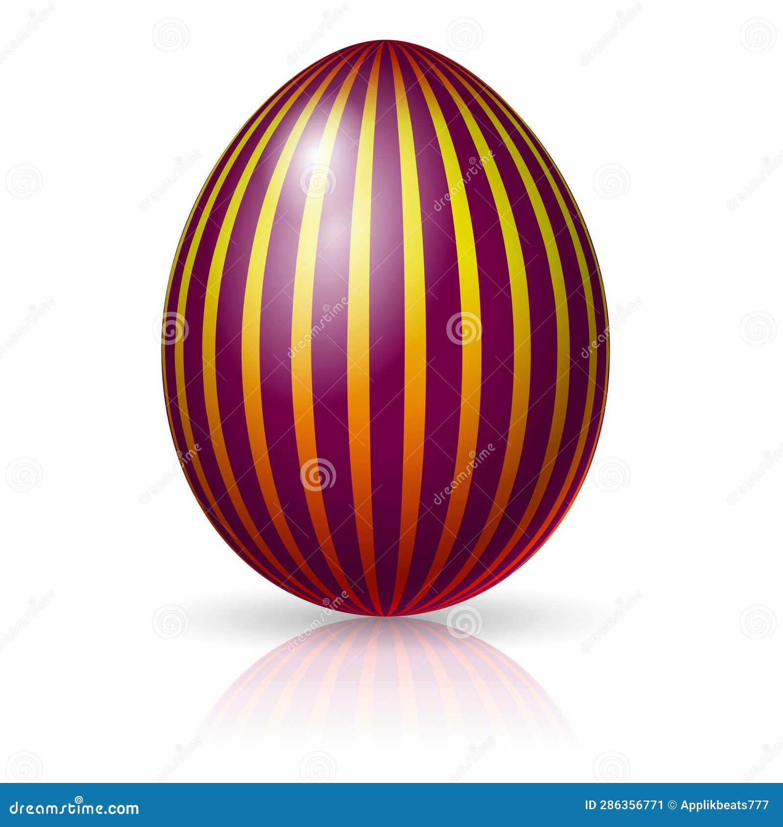 ? Single easter egg stock vector. Illustration of object - 286356771