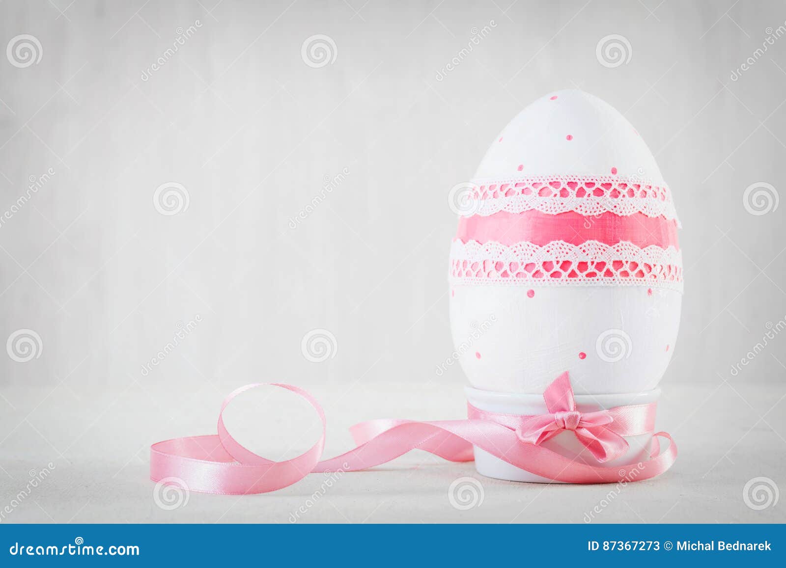 Single Easter Egg Isolated On White. A Lovely Turquoise Metallic Egg On ...
