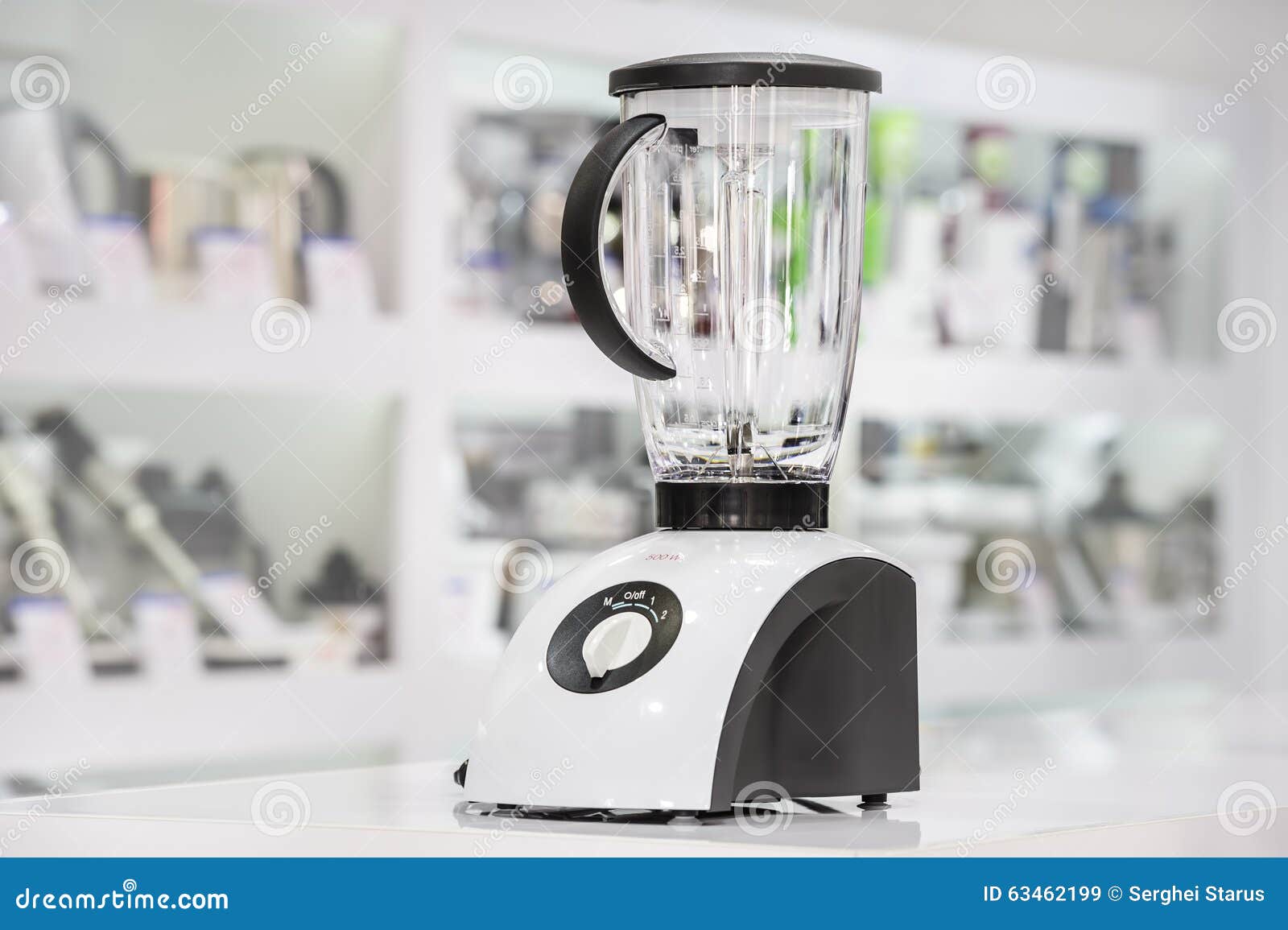 Single Electric Blender in Retail Store Stock Image - Image of churn ...