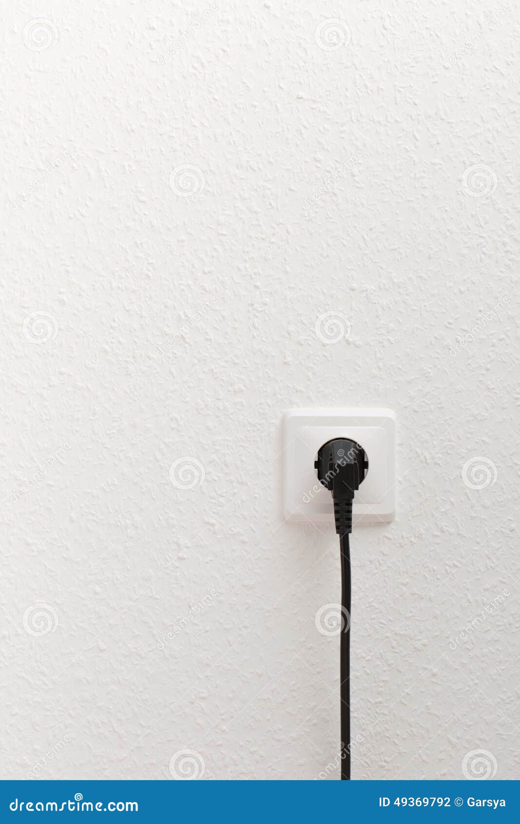 Single Electric Socket with Plug Stock Photo - Image of network ...