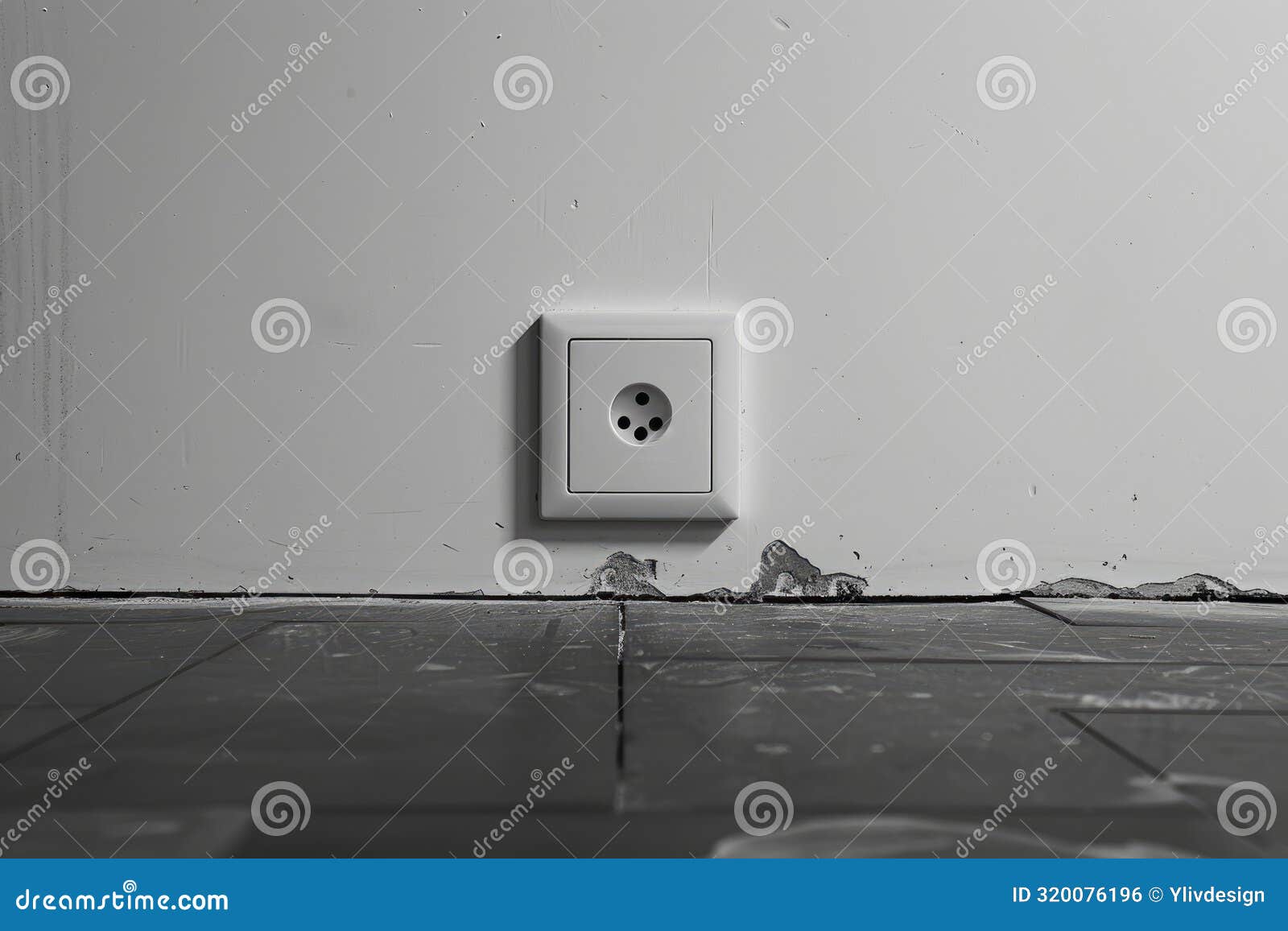 Minimalist Power Outlet on a Textured Wall Stock Photo - Image of empty ...