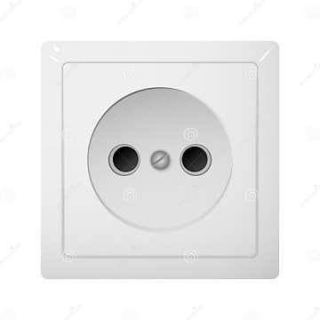 Single Electrical Socket Type C. Power Plug. Stock Vector ...