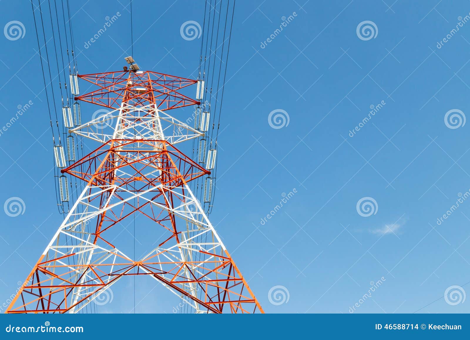 Single Electricity Power Line Pylon Stock Photo - Image of malaysia ...