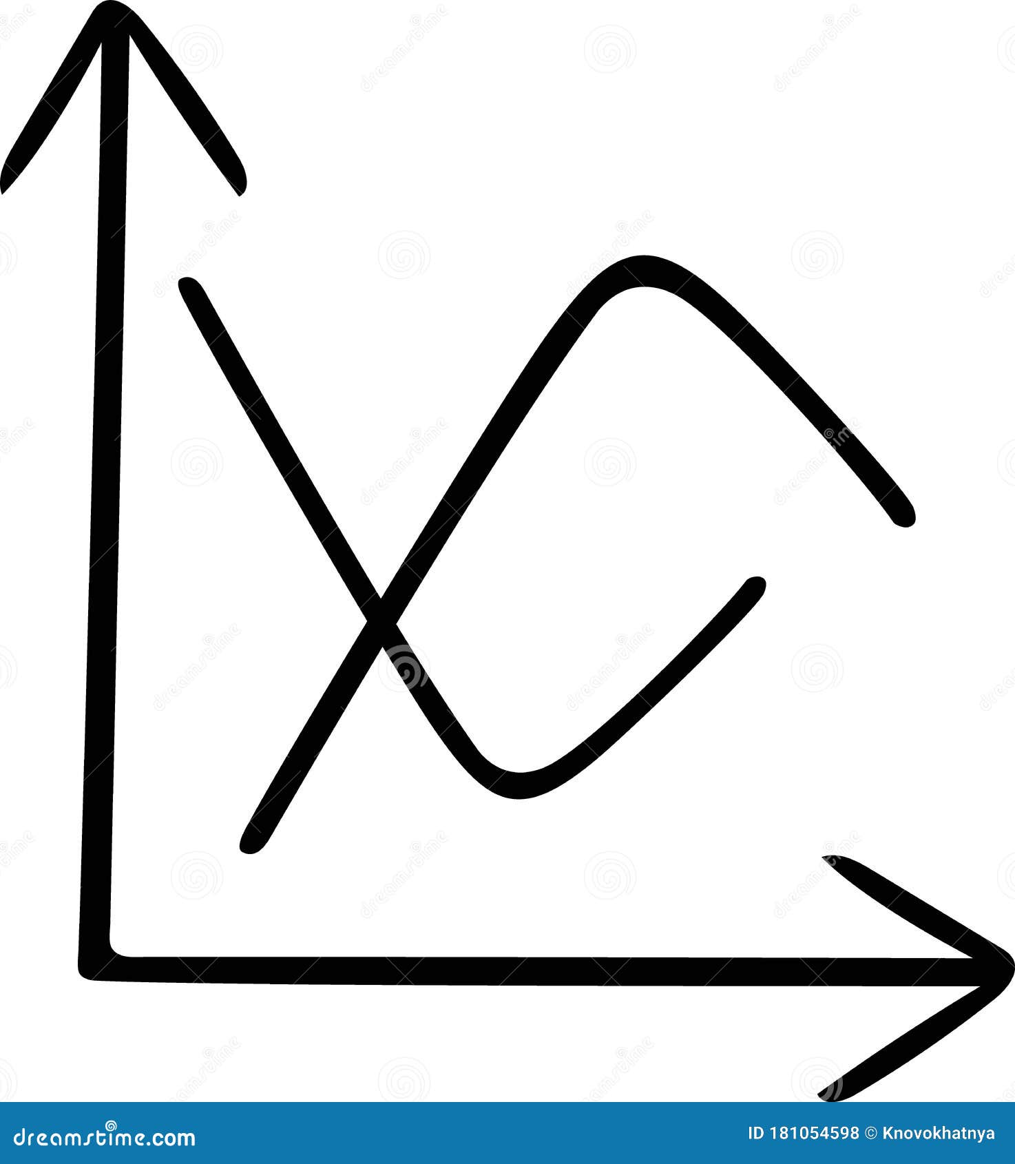 Single Element Graph of Doodle Business Set Stock Illustration ...