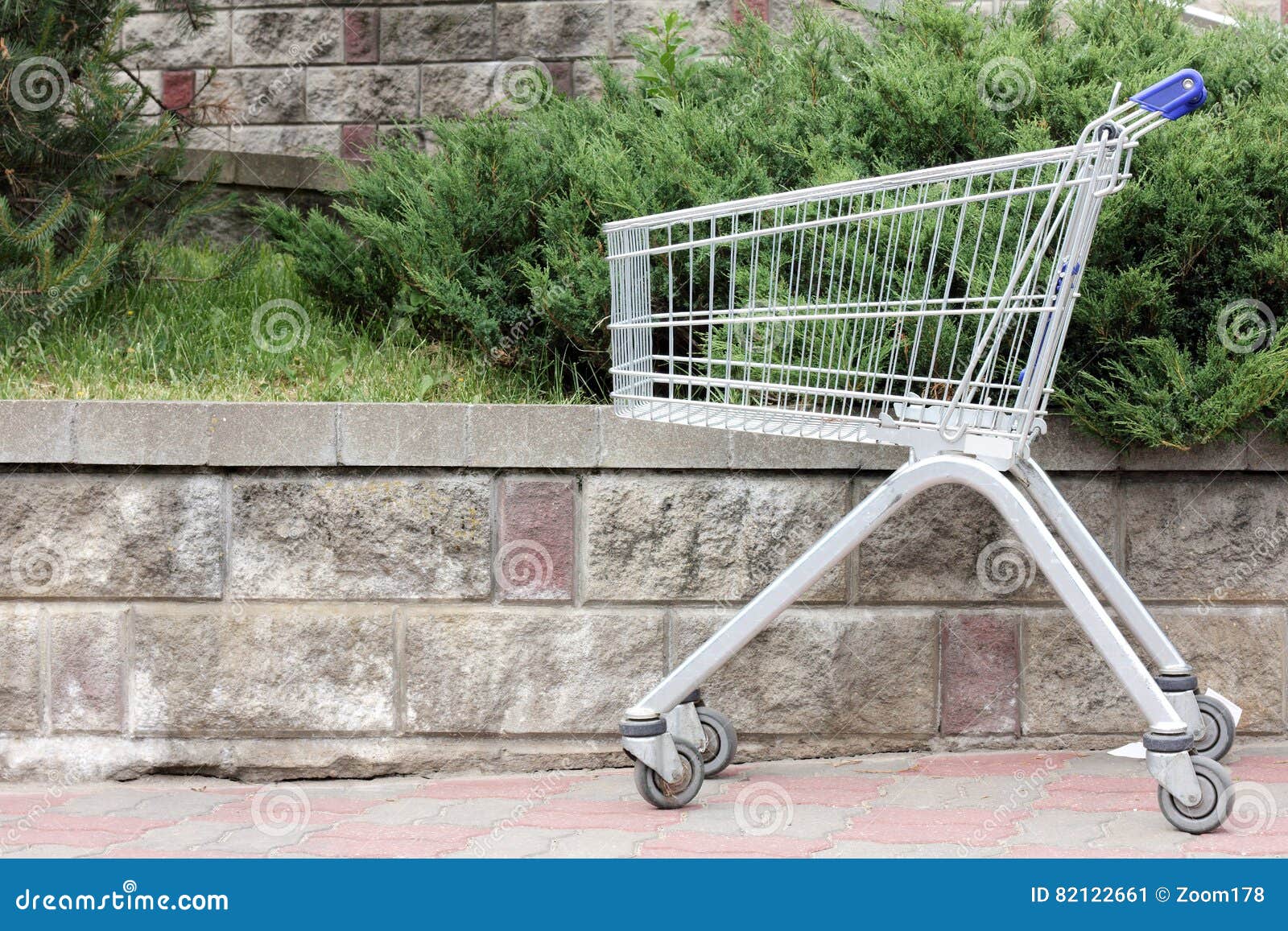 Single empty trolley stock image. Image of transportation - 82122661