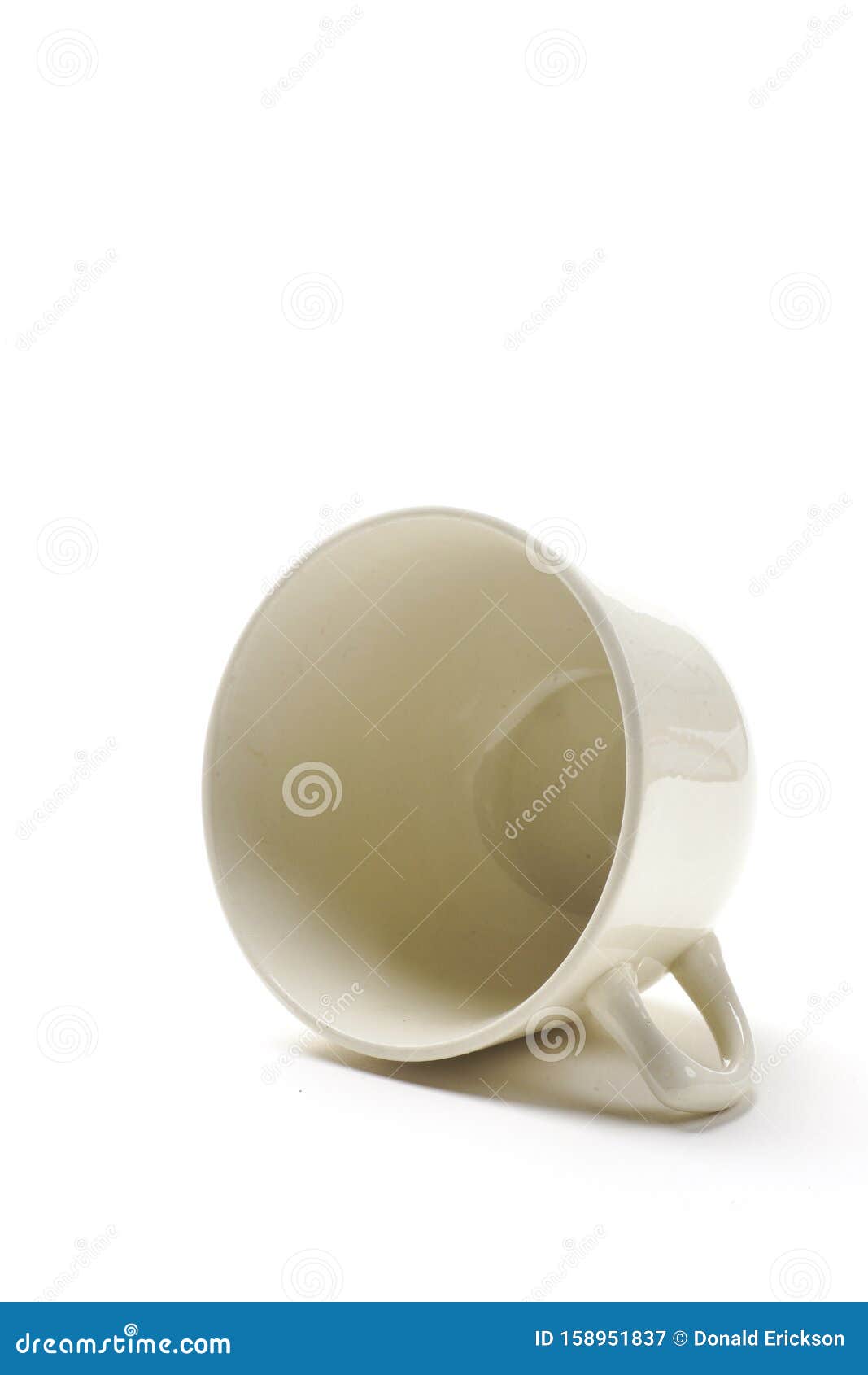 Empty Cup on with Background Stock Image - Image of crockery, porcelain ...