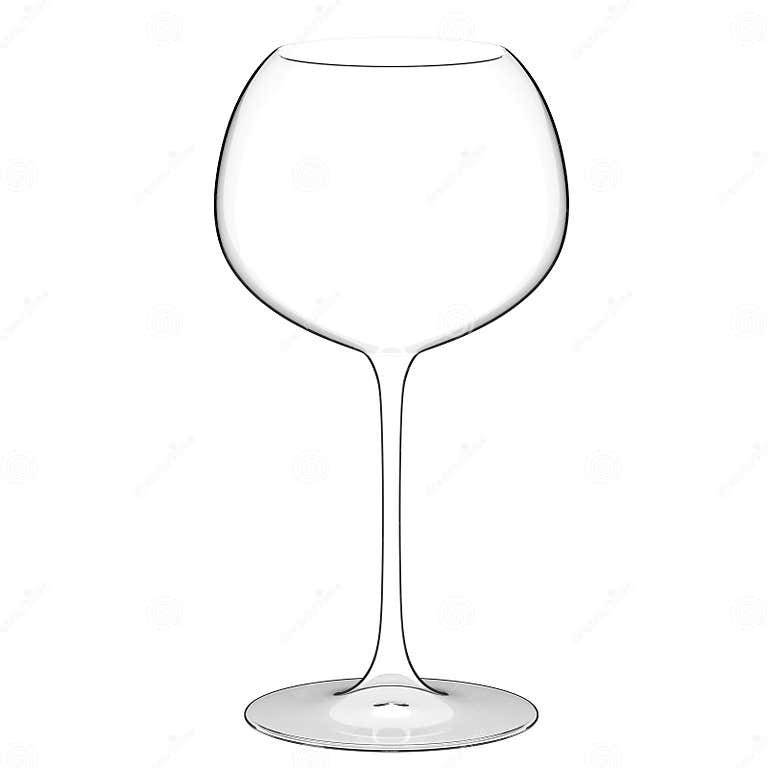 Single empty wine glass stock image. Image of wineglass - 23568187