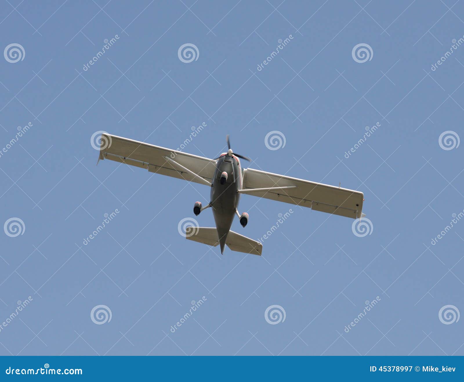 Single-engine airplane stock image. Image of blue, small - 45378997