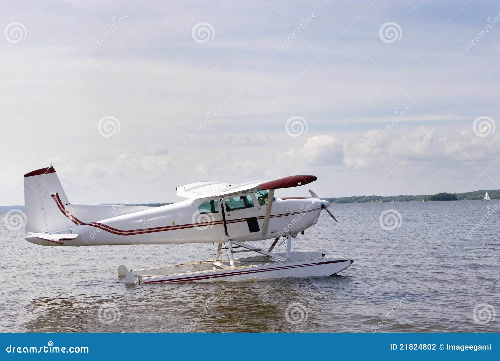 Single engine plane stock photo. Image of anchored, adventure - 21824802