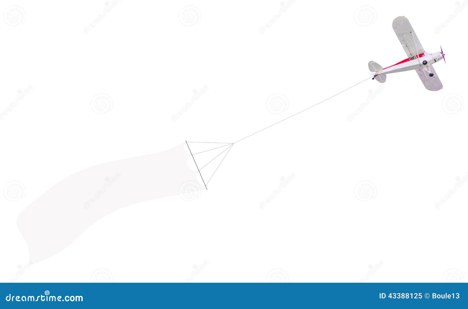 Single Engine Plane with Banner Stock Image - Image of inflight ...