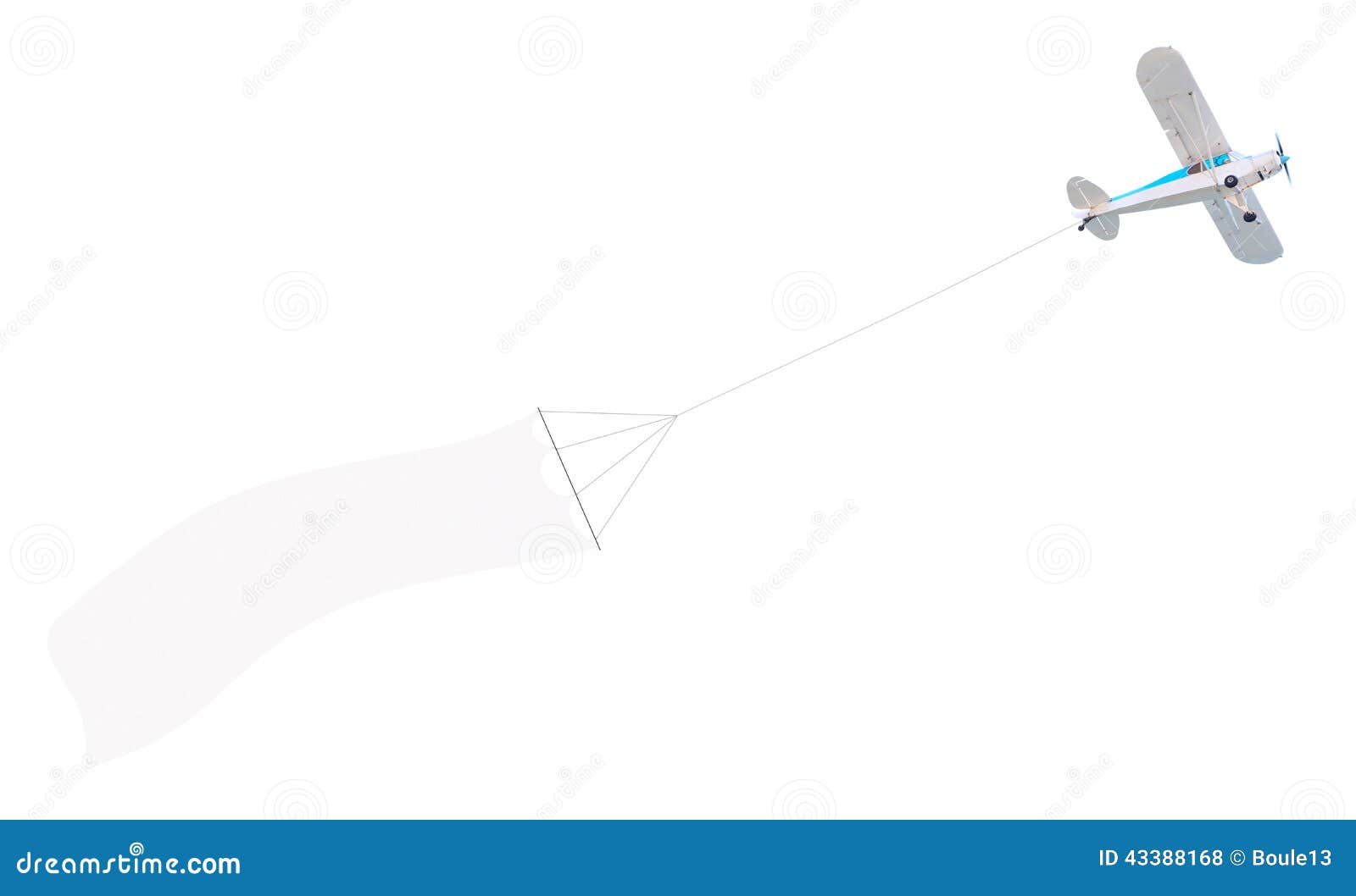 Single Engine Plane with Banner Stock Photo - Image of aeroplane ...