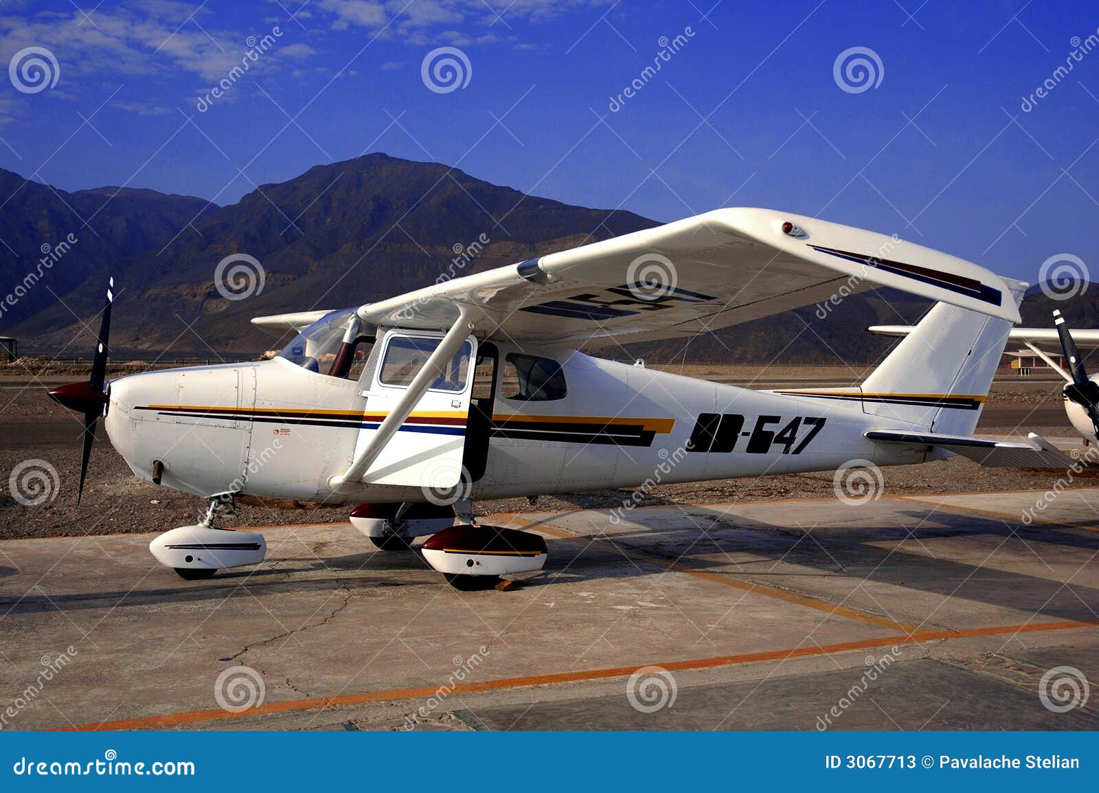 A Single-engine Plane In A Sunny Glow Stock Photography | CartoonDealer ...